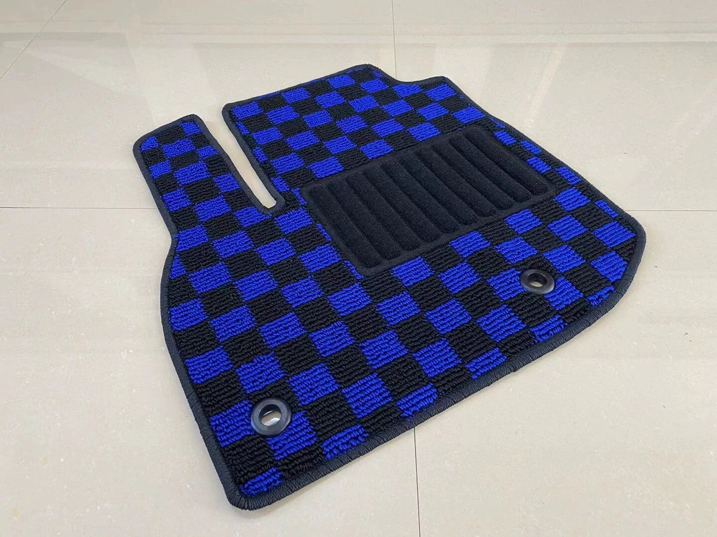 Автомобильные коврики Toyota MARK II (JZX90/JZX100) 2005-2009 RHD Чекеред Сине-Черный для водительского сиденья