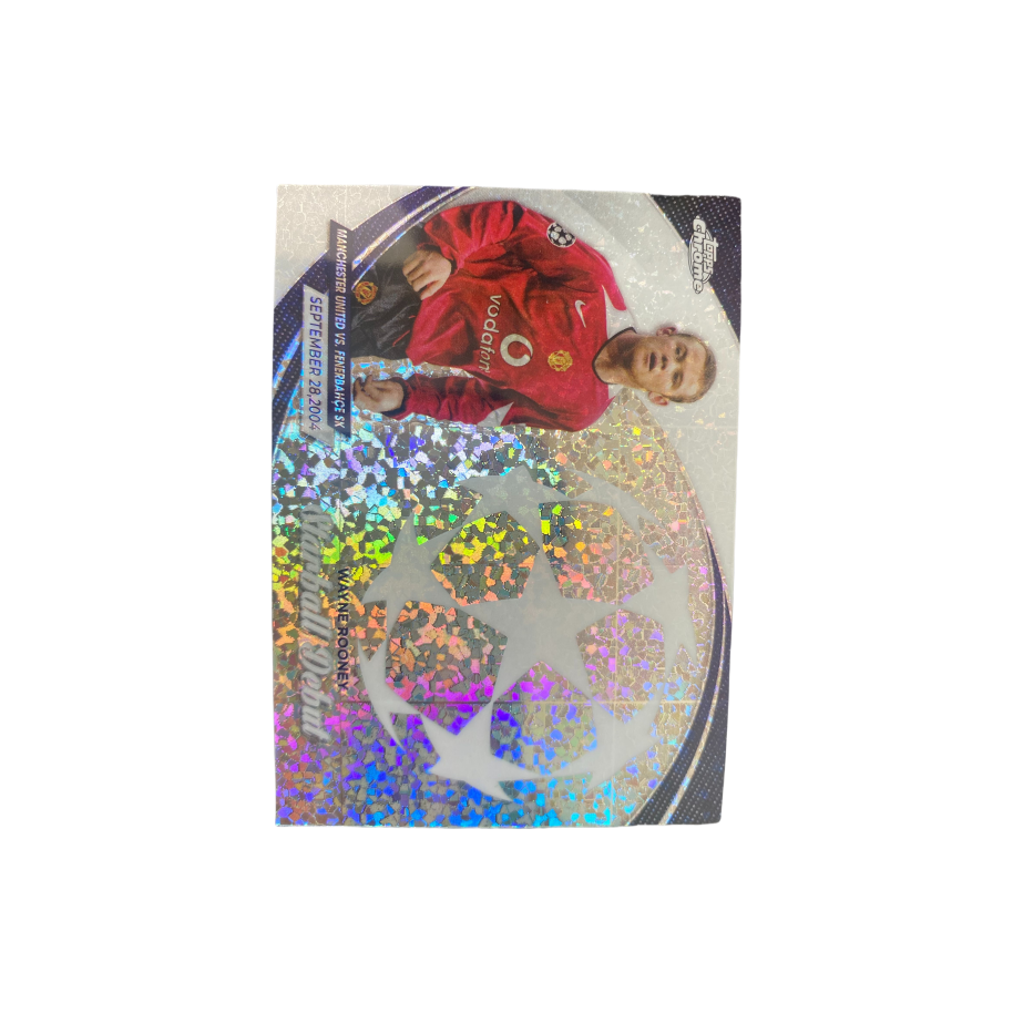 Topps 2024 Chrome Rooney Первая игра ROOKIE Серебряная Refractor Прошел оценку Звезда Карта товар Прошел