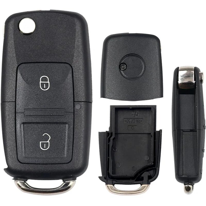 Корпус ключа для VW B5 Passat Lavida Bora Sagitar Tiguan (2/3 кнопки, 2N, Holder)