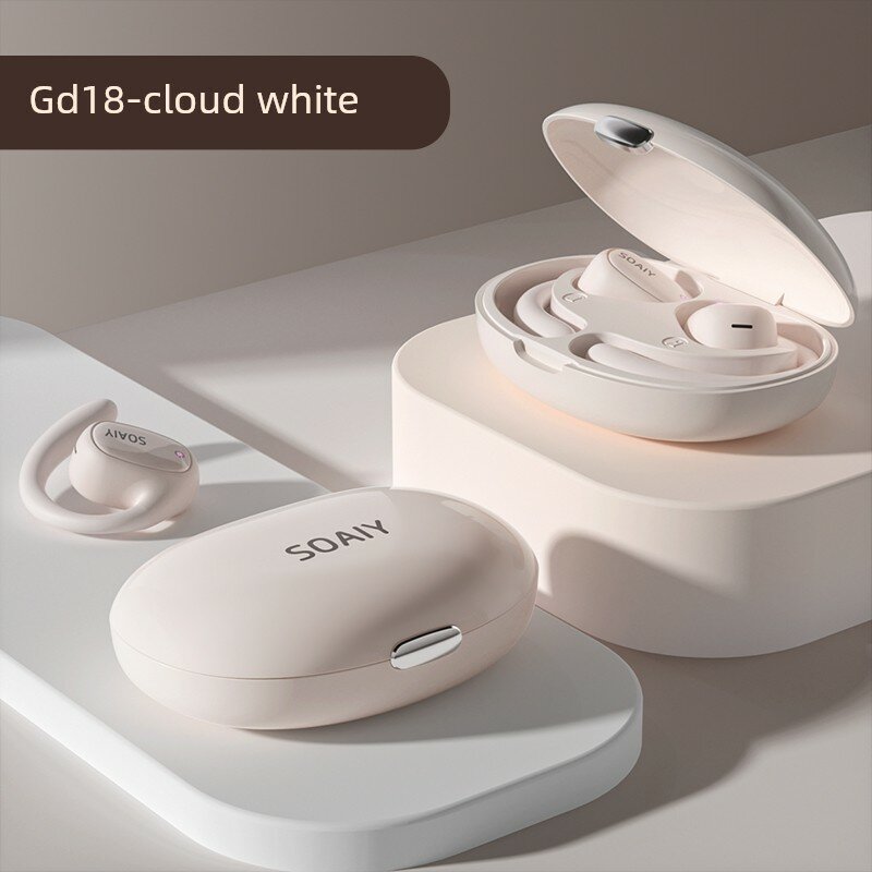 Sony GD18 Наушники с костной проводимостью беспроводные Bluetooth для спорта и бега открытый дизайн облако-белый легкий