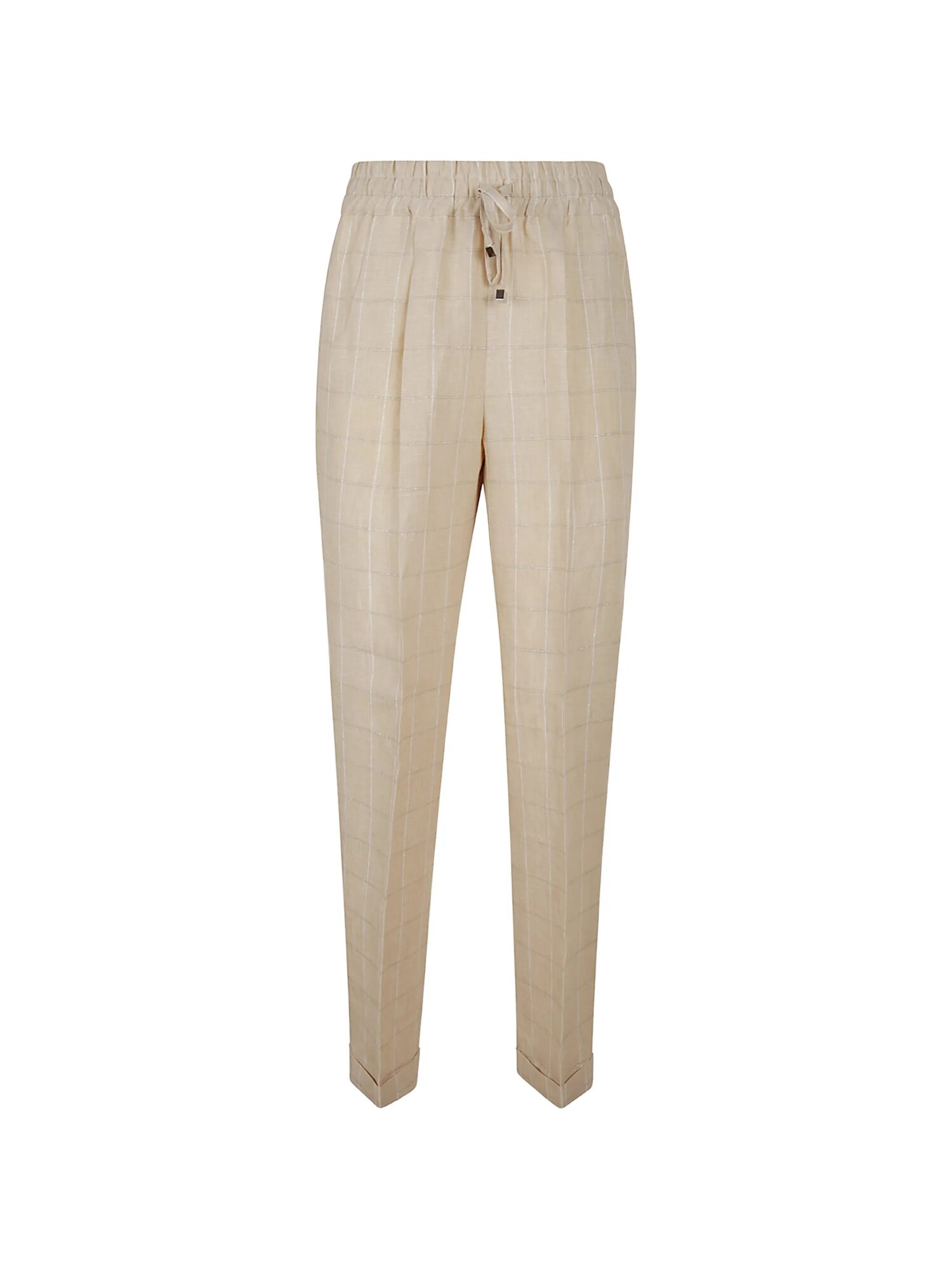 Брюки Check-pattern drawstring trousers