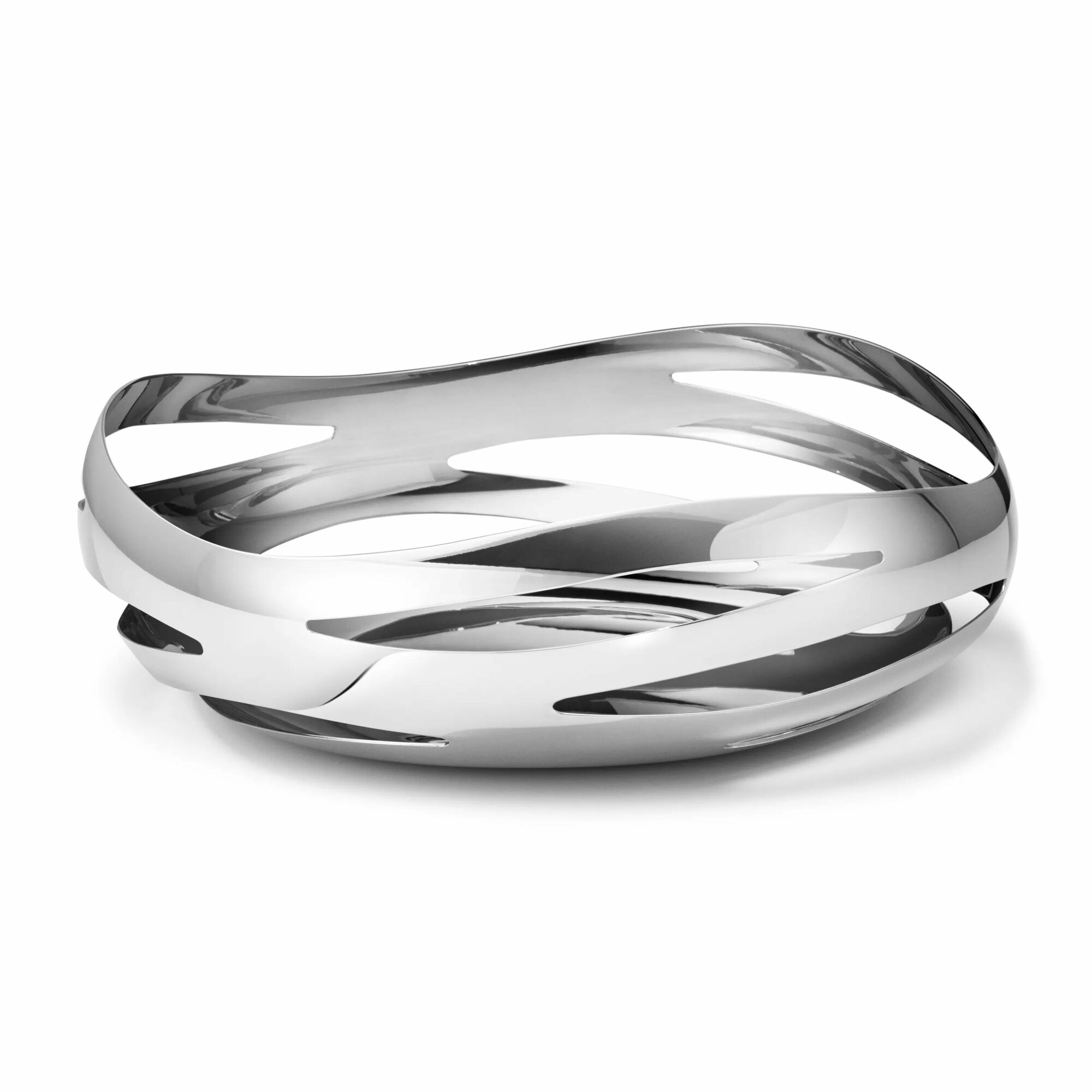 Хлебная корзина Cobra, Constantin Wortmann, for Georg Jensen, диаметр 24см, цвет серебро