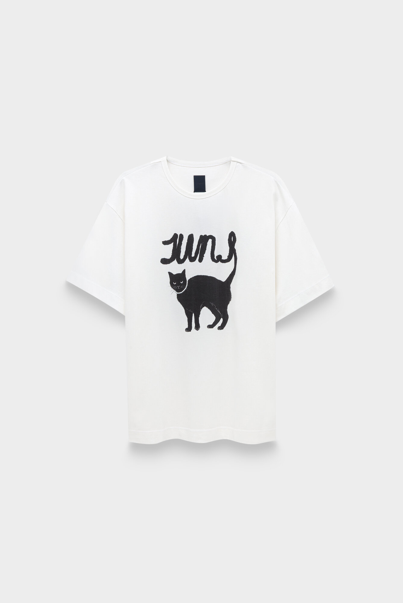Футболка Juun.J [0] avec le chat half sleeve t-shirts для женщин цвет белый размер 44