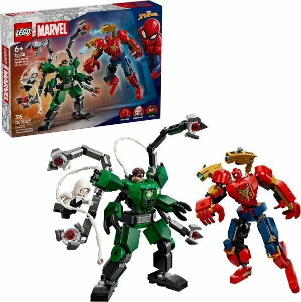 Lego 76338 Super Heroes Битва роботов: Человек-Паук против Доктора Ока
