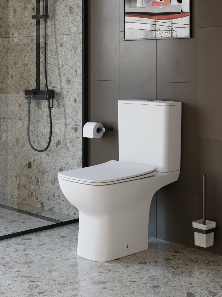 Унитаз-компакт BelBagno ROMANO-TOR BB2803CP/T-TOR/SC белый, с крышкой микролифт, с бачком, безободковый, слив-торнадо