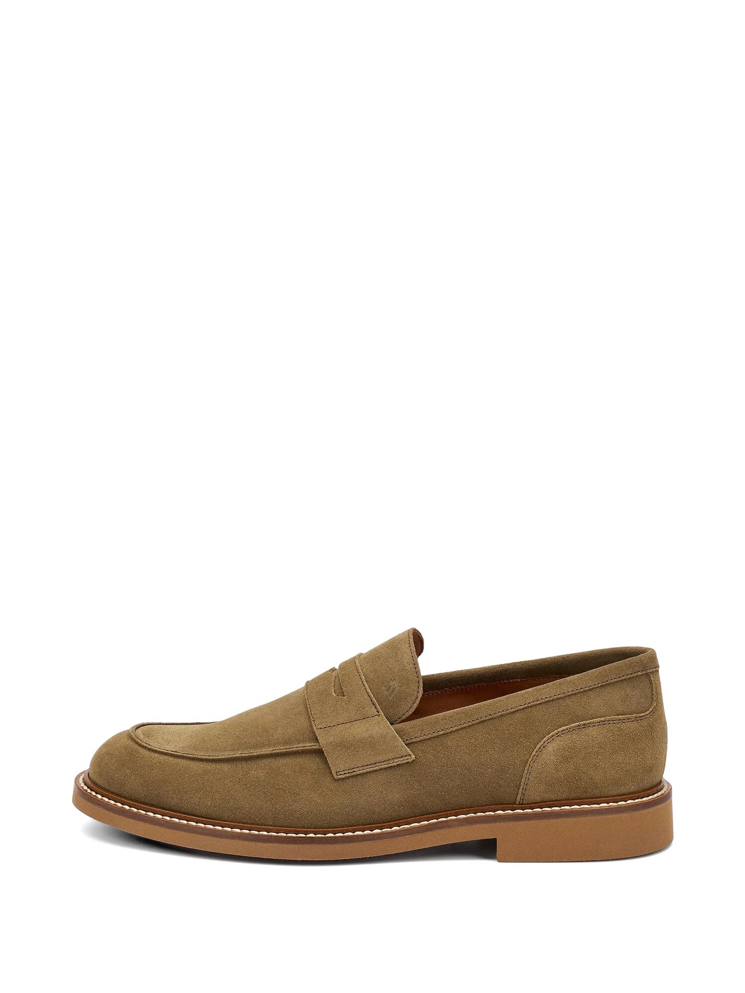 Лоферы Distressed-effect suede loafers