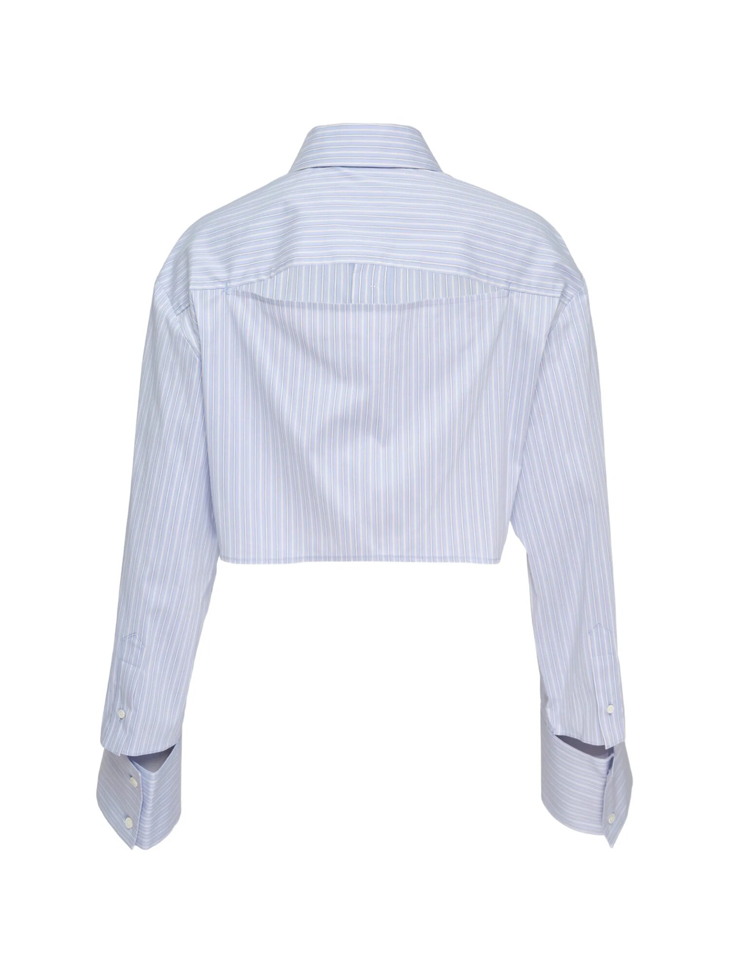 Рубашка WE11DONE Striped cropped shirt, размер 44 — фото 1