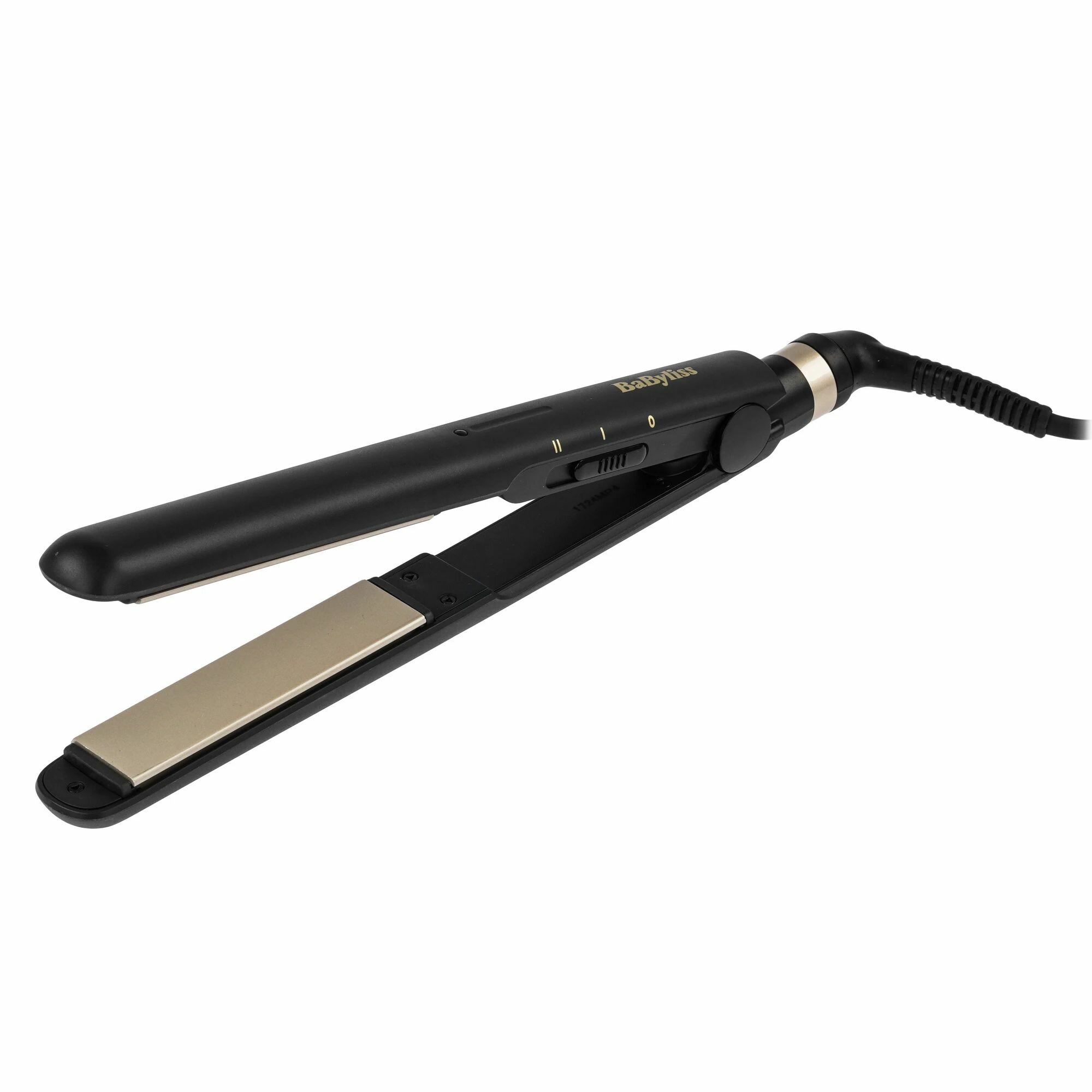 Выпрямитель BaByliss ST089E, керамические пластины 95х24 мм, 2 режима (200-230 C), нагрев за 30 секунд, шнур 2 м, чёрный — фото 1