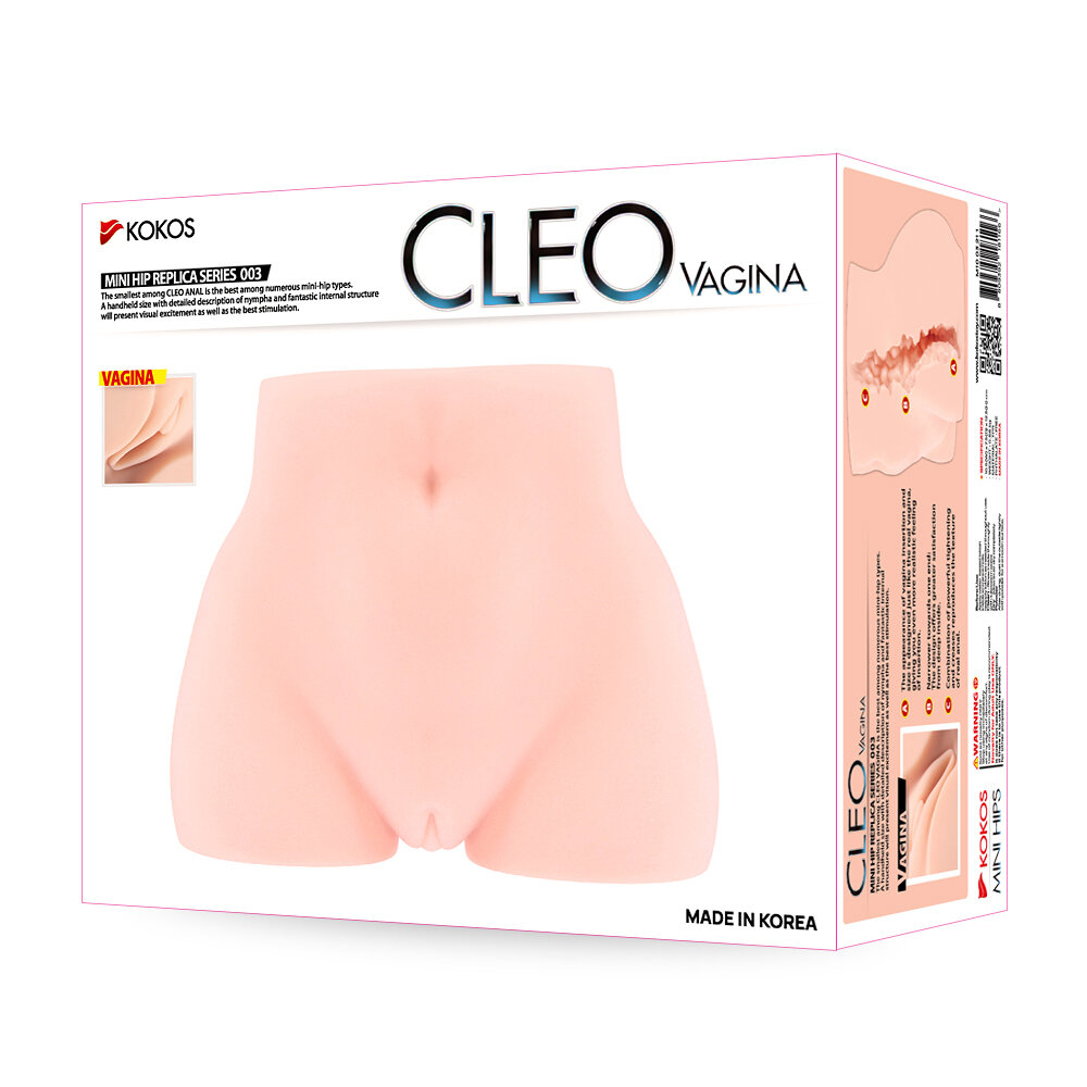 Мастурбатор для реалистичных ощущений "Cleo Mini Hip Vagina", телесный цвет, мягкий ТПР, Kokos