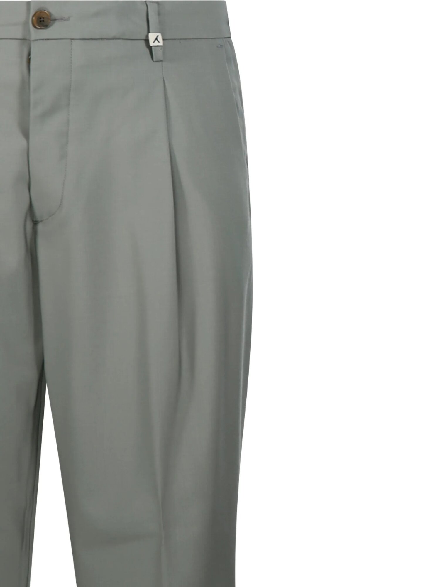 Брюки Myths Virgin wool tailored trousers, размер 50, green — фото 1