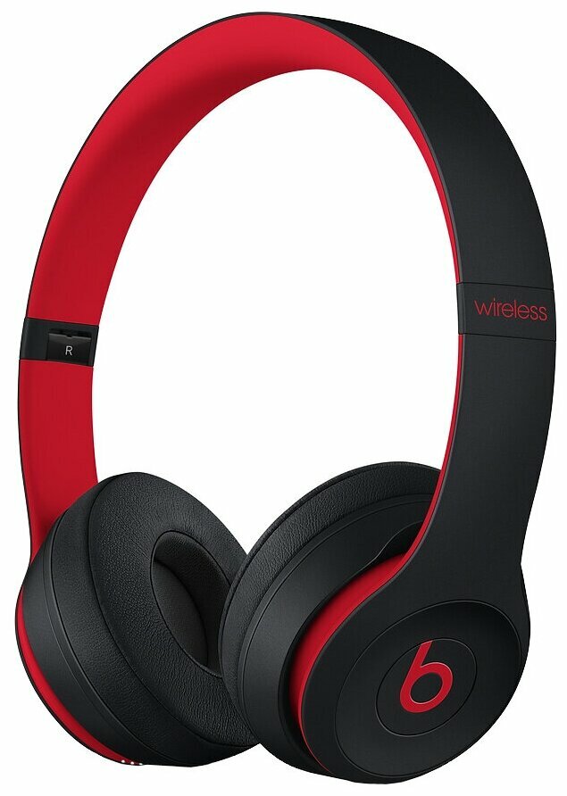 Наушники Beats Solo3 Wireless, беспроводные, складные, до 40 ч. работы, чёрный/красный