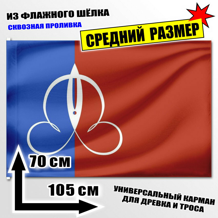 Флаг средний Щёлковского района 105x70 см