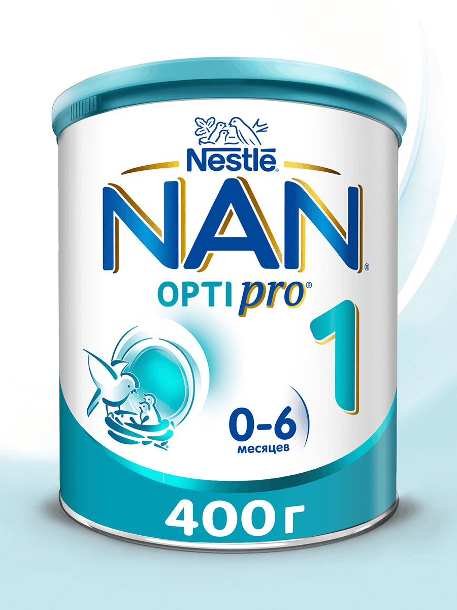 Молочная смесь NAN 1 OptiPro, с рождения, 400 г