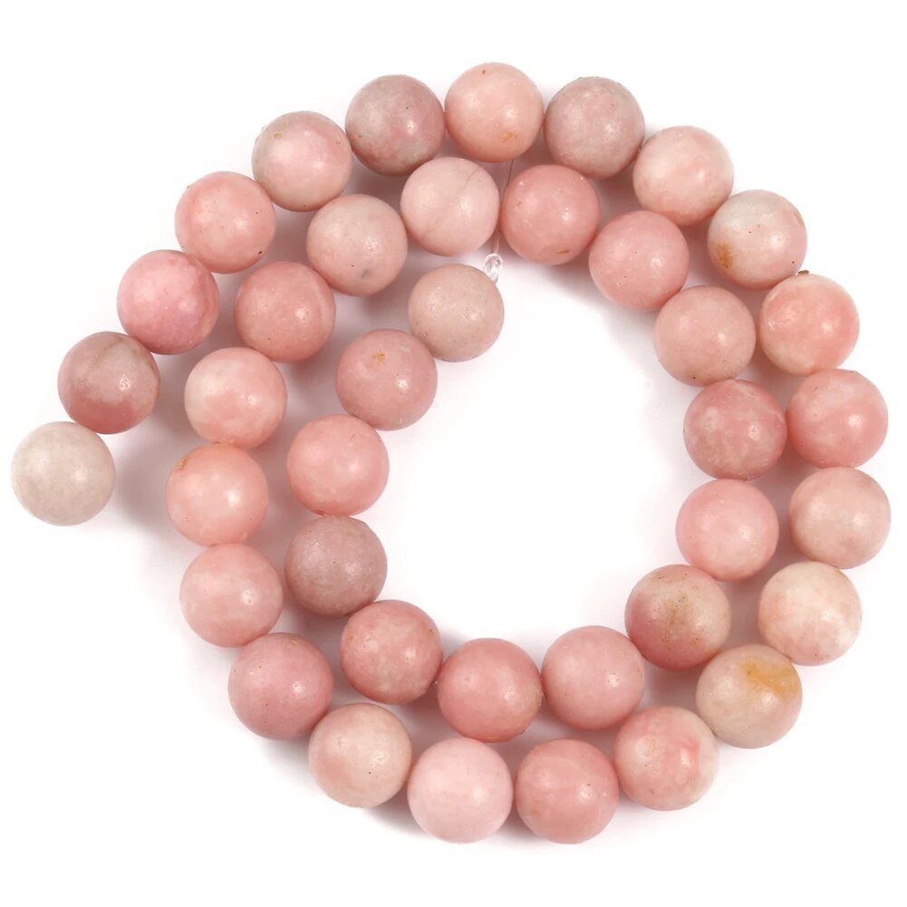 Розовые бусины из натурального камня xilitata 4/6/8/10 мм Розовый, 8mm (approx 46pcs), AA pink opal