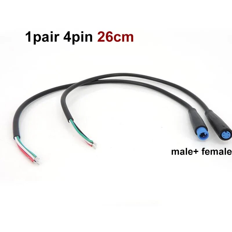 4pin 26см разъем male+female