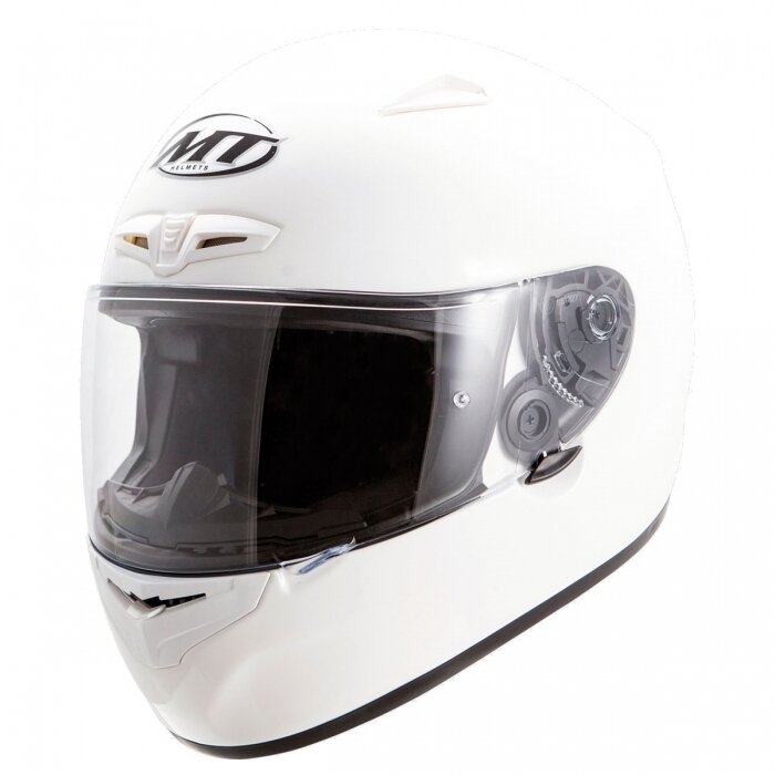 Шлем для мотоциклистов MT MATRIX Mono Gloss White XXL