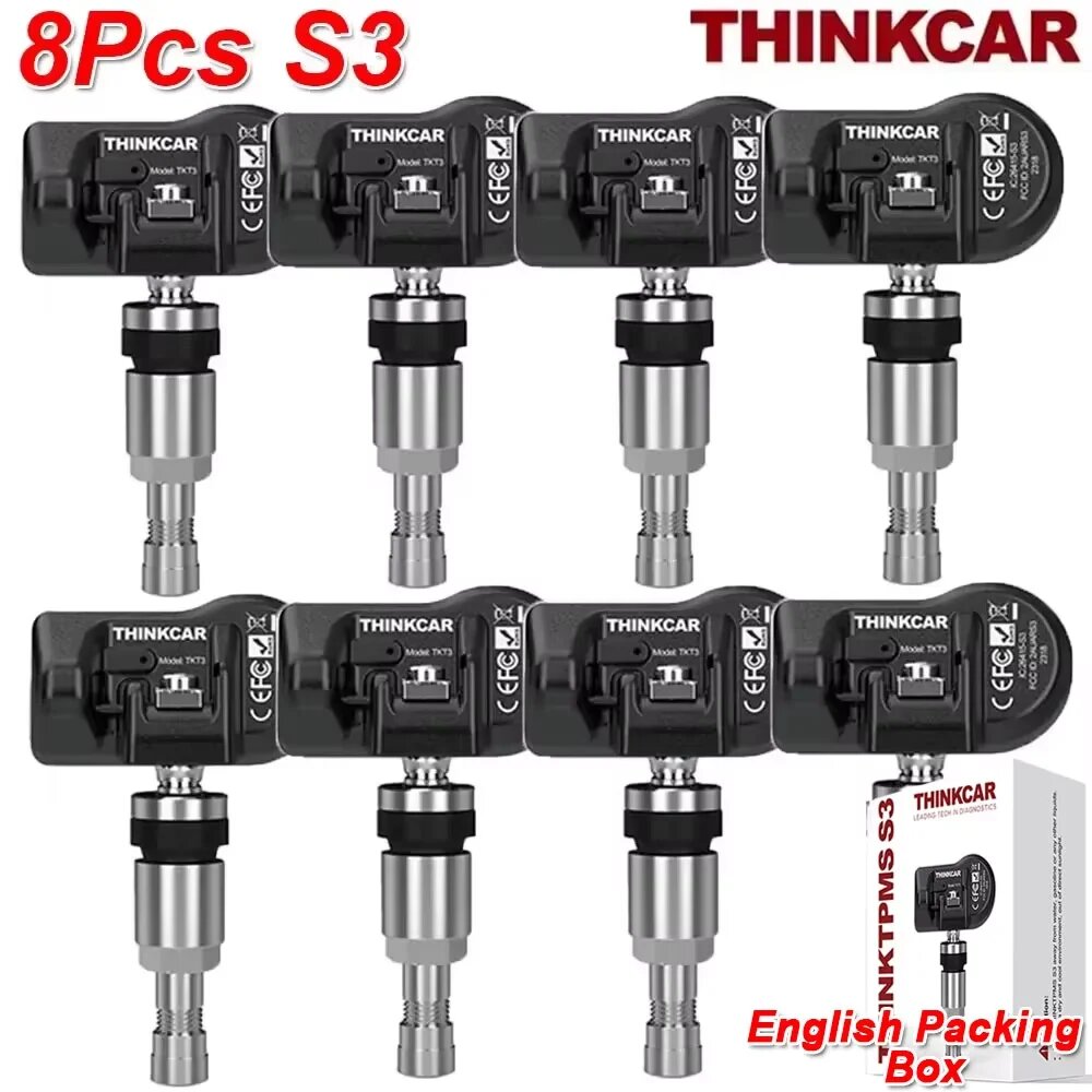 THINKCAR S3 TPMS датчики 8шт, 315/433 МГц, металл
