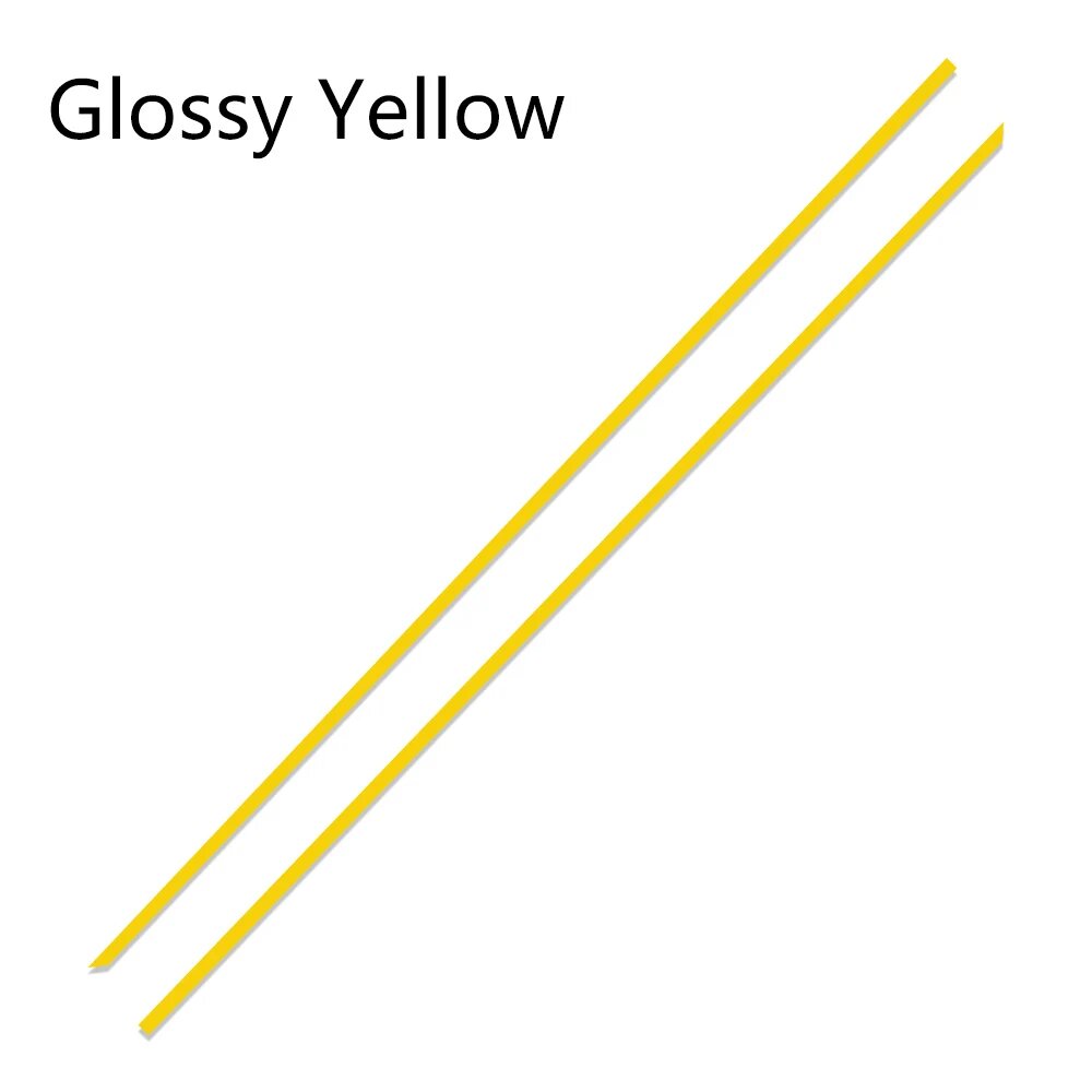 2 шт. Виниловые наклейки Glossy Yellow для Volkswagen Golf 7 8