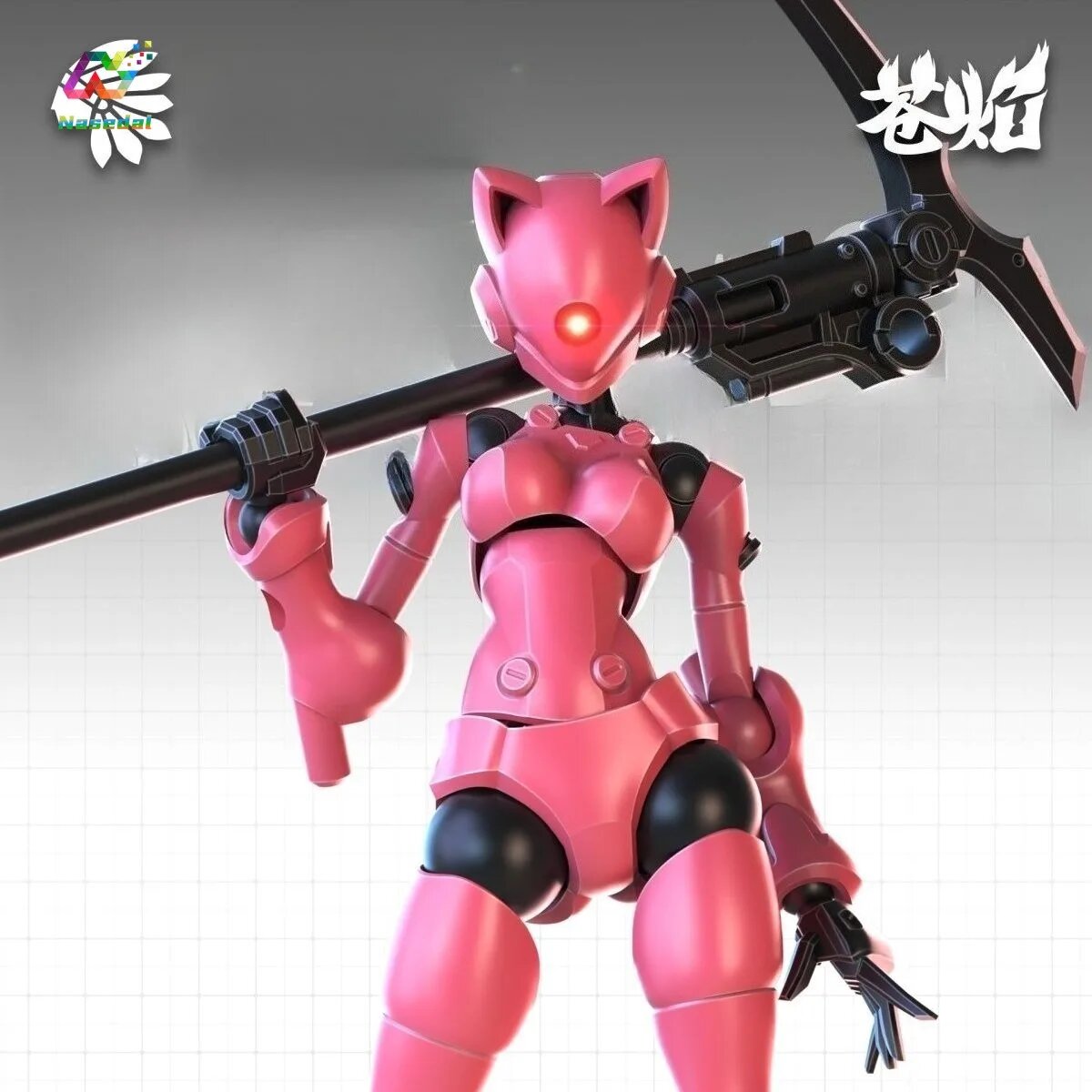 Фигурка Sheik Mainland 3MIN PROJECT Swift Female Mutant 3,75 дюйма Розовый, 1pc No Box, Light Red