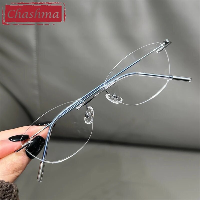 Chashma Очки без оправы Silver-Blue, титан
