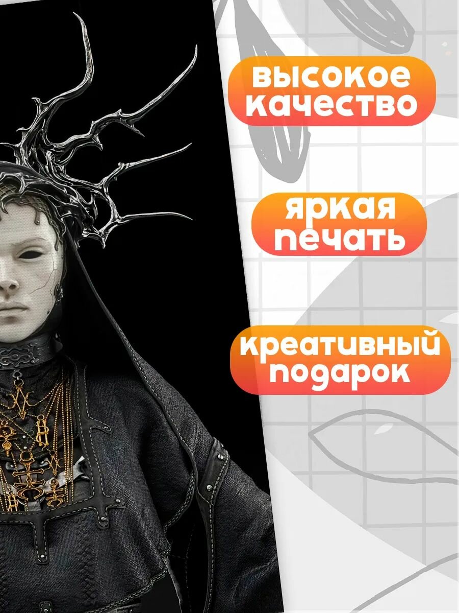 Картина на стену Mortal Shell, на подрамнике, 1шт, 38х25 размер. — фото 1