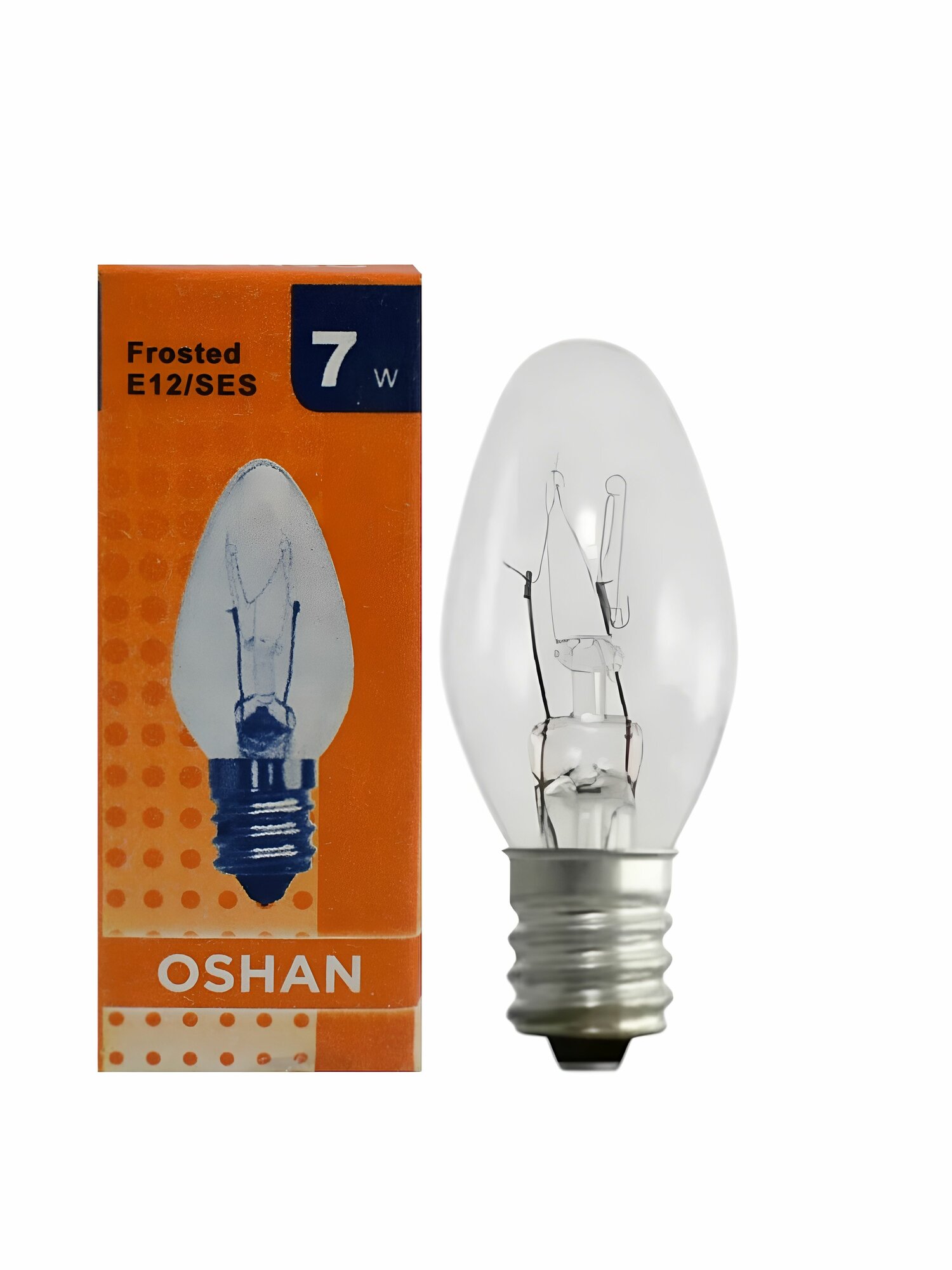 Лампа накаливания OSHAN 7w E12 для ночников и холодильников.