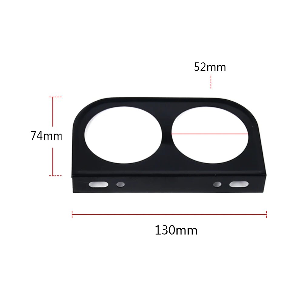 Универсальный держатель для автомобильных датчиков 52 мм Double Black