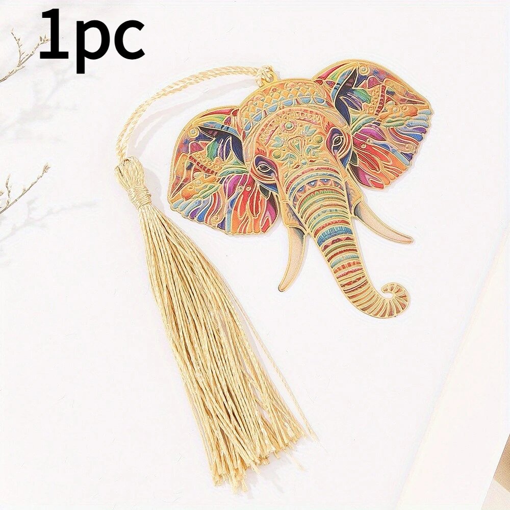 Металлические закладки в форме слона 1pc