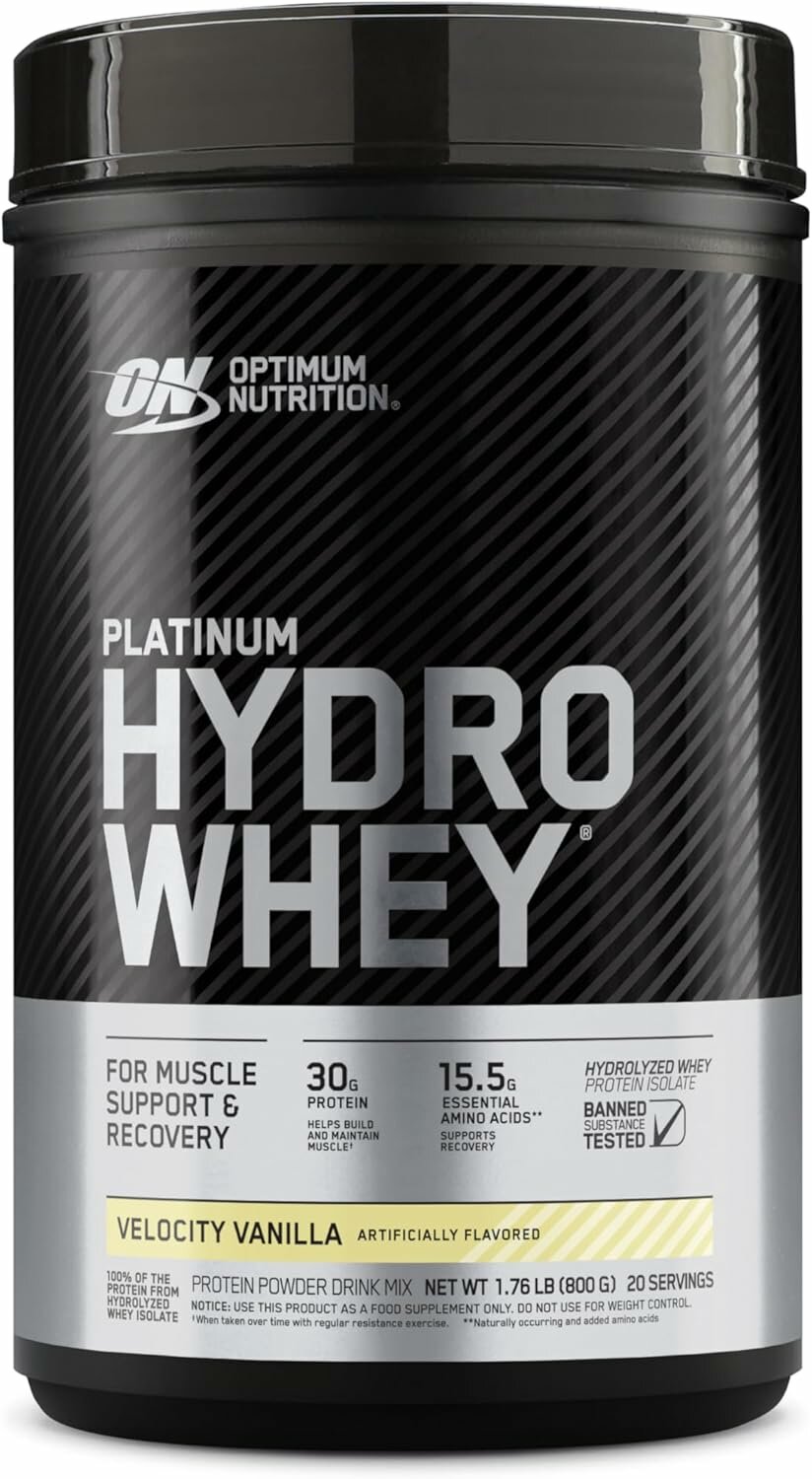 Изолят протеина Optimum Nutrition Platinum Hydro Whey 794 г, Ваниль