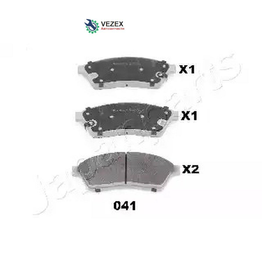 JAPANPARTS PA-041AF Колодки тормозные передние