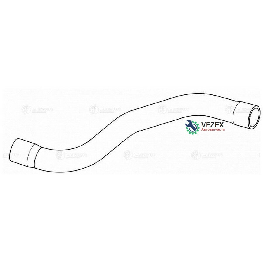 LUZAR LPK 2106 Патрубок рад. охл. для а/м Opel Astra J (09-) 1.4 MT верх. (EPDM, 1 шт.) (LPK 2106)