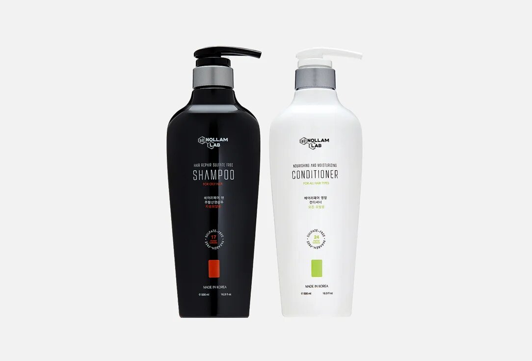 NOLLAM LAB Oily Scalp Set Sulfate-Free Набор для волос Шампунь и Кондиционер 2шт