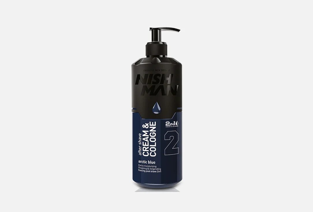 NISHMAN AFTER SHAVE CREAM + COLOGNE ARCTIC BLUE Крем 2в1 после бритья: против раздражения и для увлажнения 02 200мл