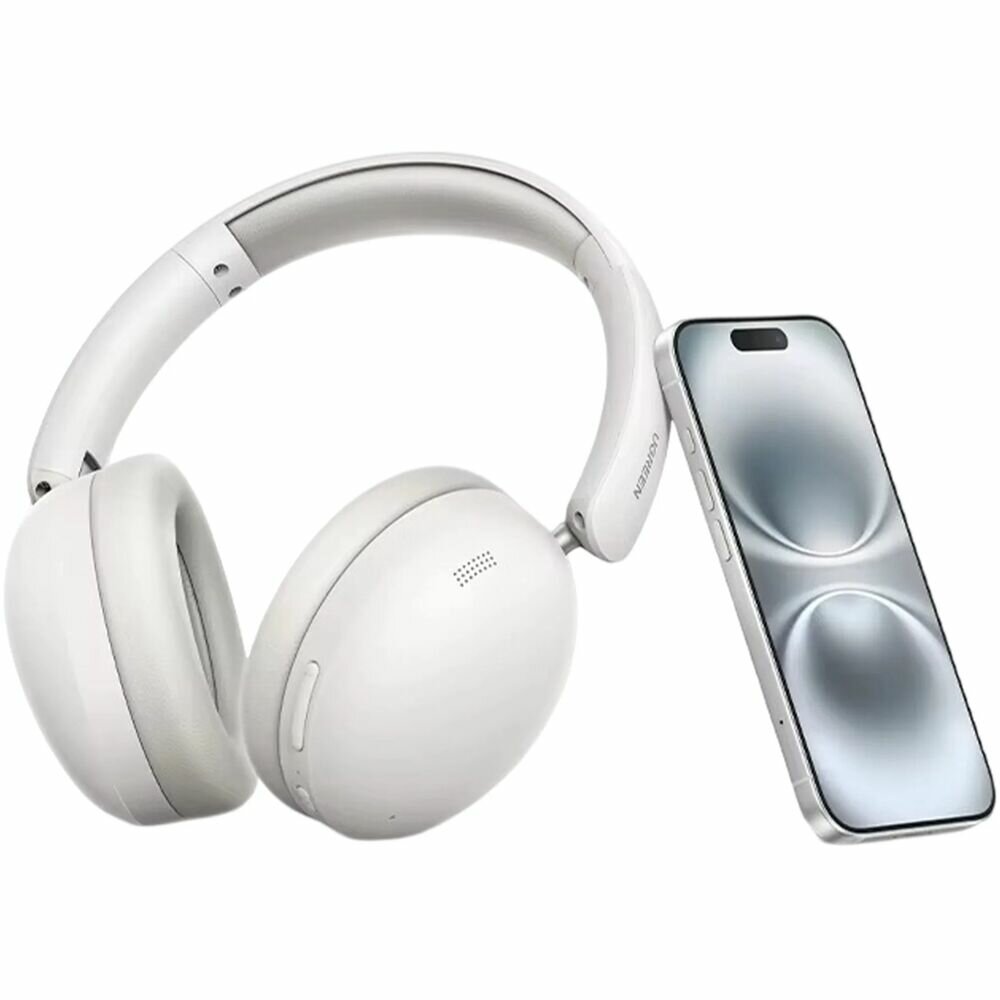 Bluetooth гарнитура Ugreen HP205 (45017) Studio Max2 Light White — фото 1