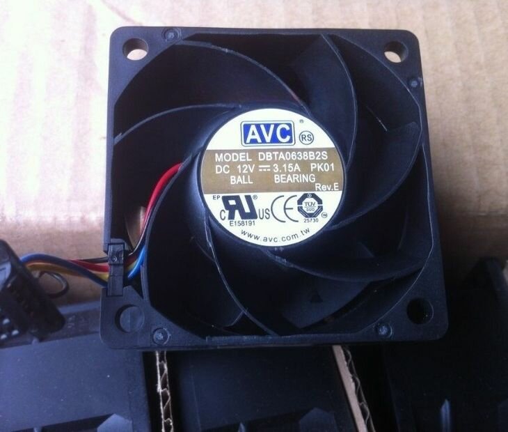 AVC DBTA0638B2S 12V 3.15A 6CM 6038 4-проводной вентилятор охлаждения с высоким воздушным потоком -