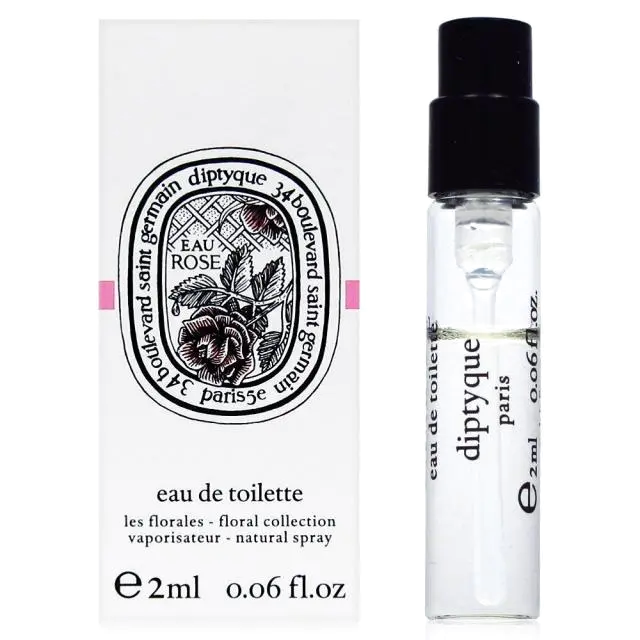 Пробник Диптик О Роз 2 мл женский - Diptyque Eau Rose туалетная вода с нотами розы миниатюра