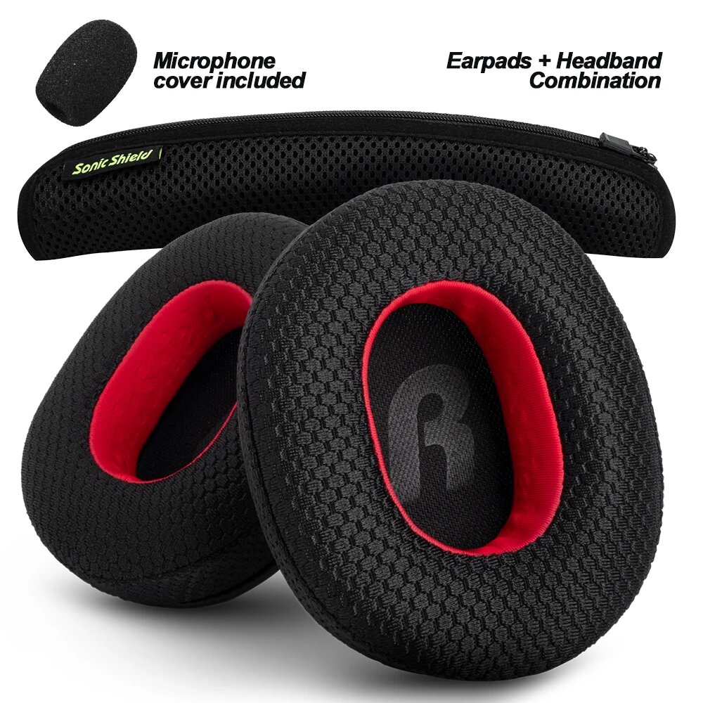 Амбушюры для наушников HyperX Cloud пена с эффектом памяти Red Combo