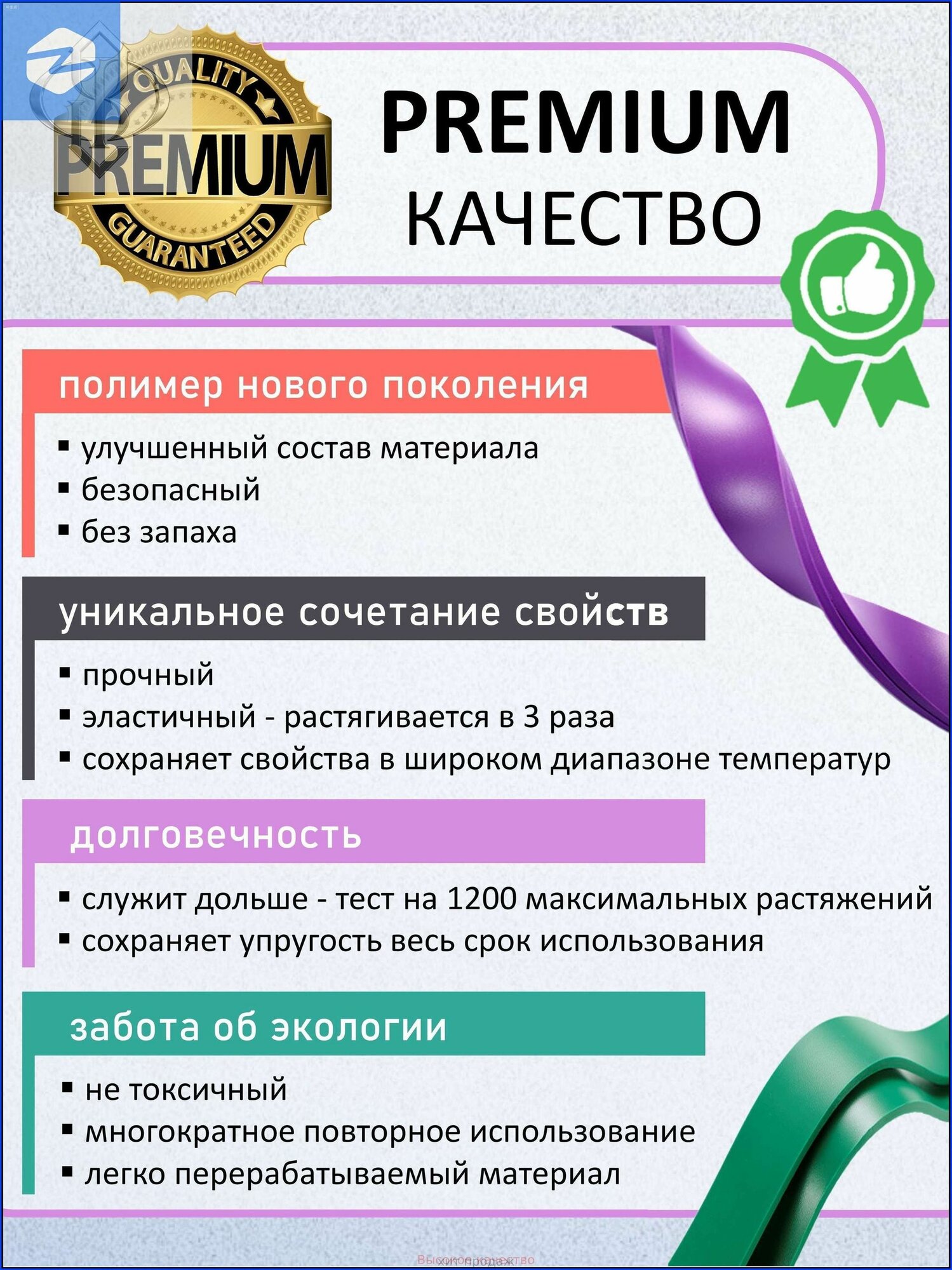 Резинка для фитнеса 6-16 кг / Эспандер ленточный / Жгут
