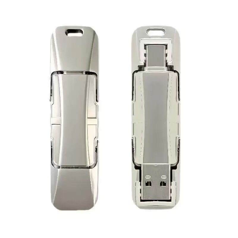 Накопитель USB OTG Type C, 1TB, скорость до 100MB/s, серебристый