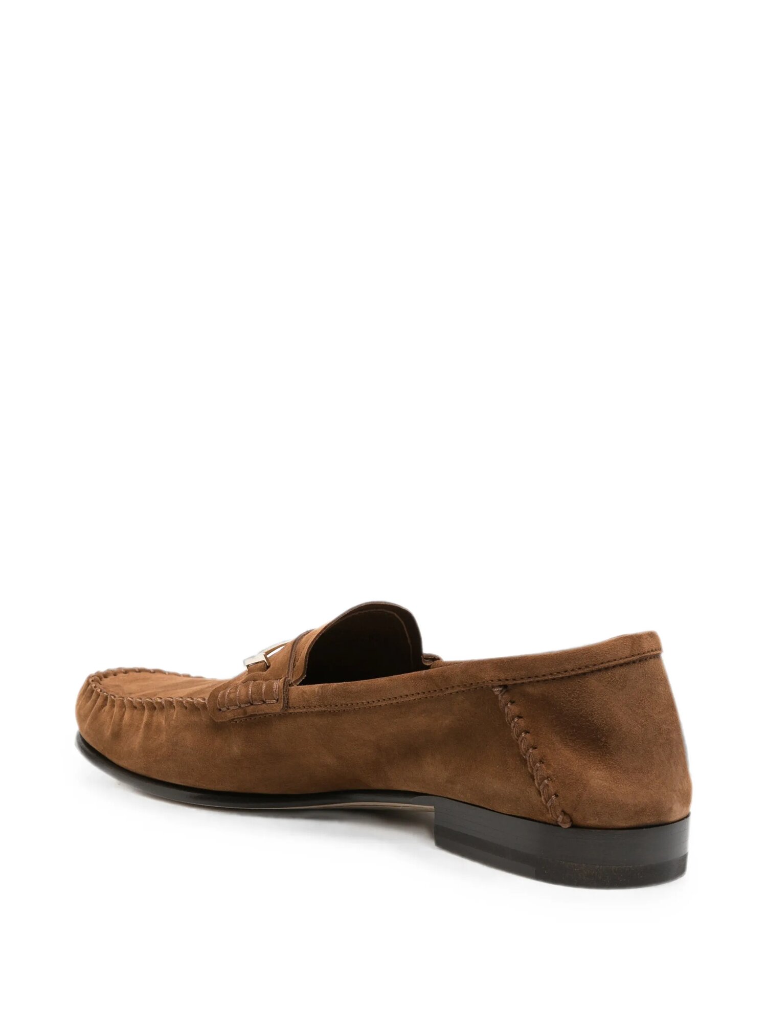 Лоферы Tom Ford T-bar suede loafers, размер 39, brown — фото 1