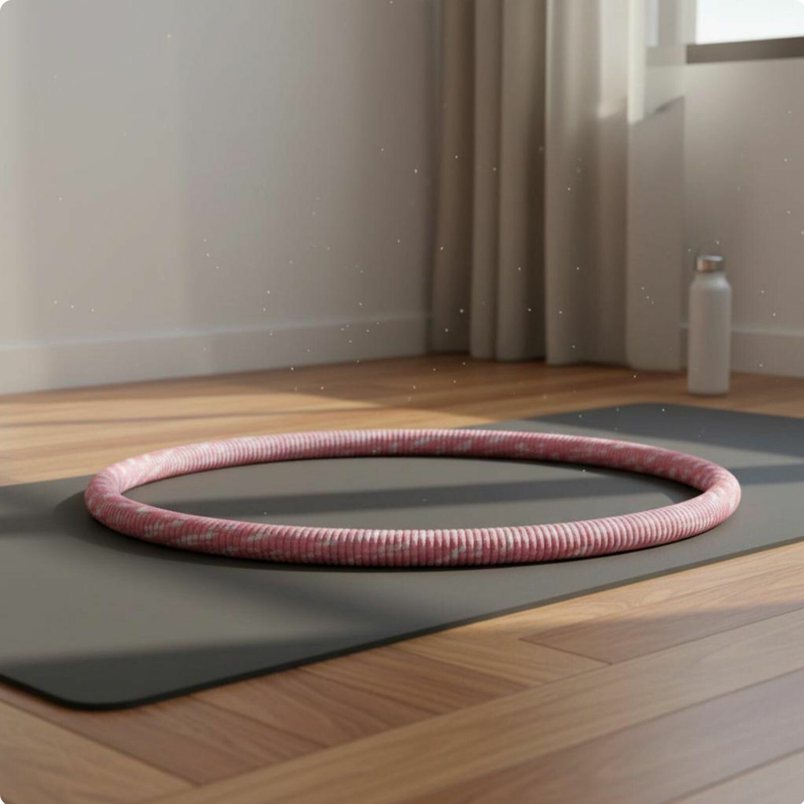 Мягкий обруч для фитнеса, складной Розовый 1.5KG