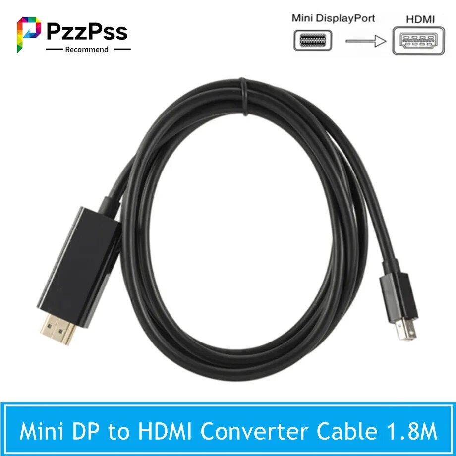 Адаптер Mini DisplayPort - HDMI, Black, 1.8 м
