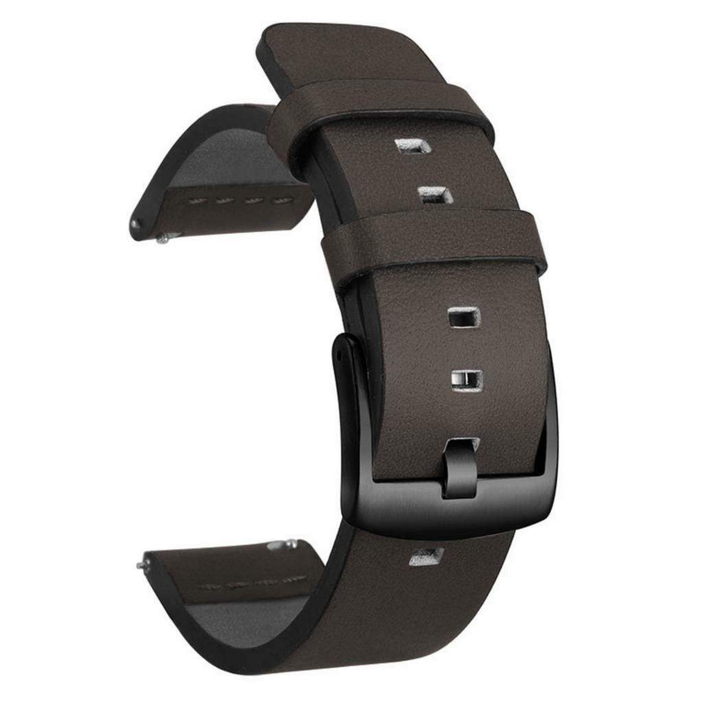 Ремешок из кожи для Gear S3, Серый - 18MM