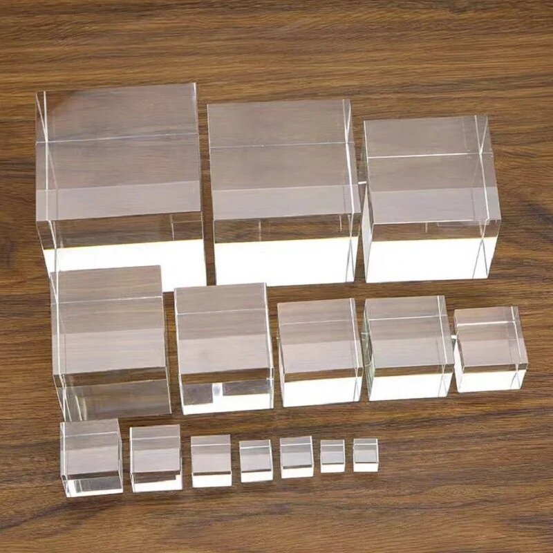 10 хрустальных кубиков K9 60x60x60mm, прозрачные