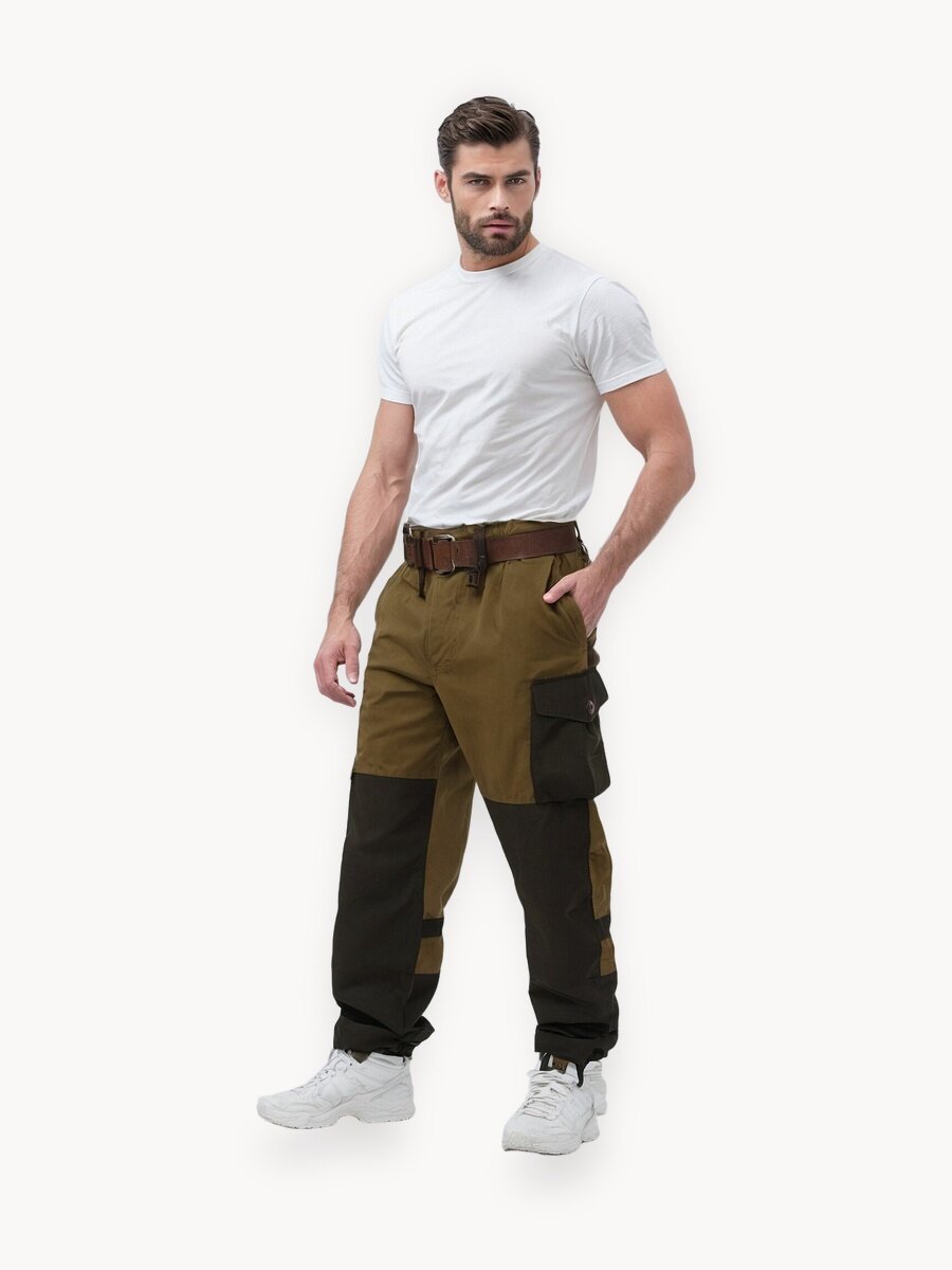 Брюки палатка / брюки из палатки / брюки рабочие из палатки / брюки горка палатка мужские великан 68-70 размер, рост 182-188