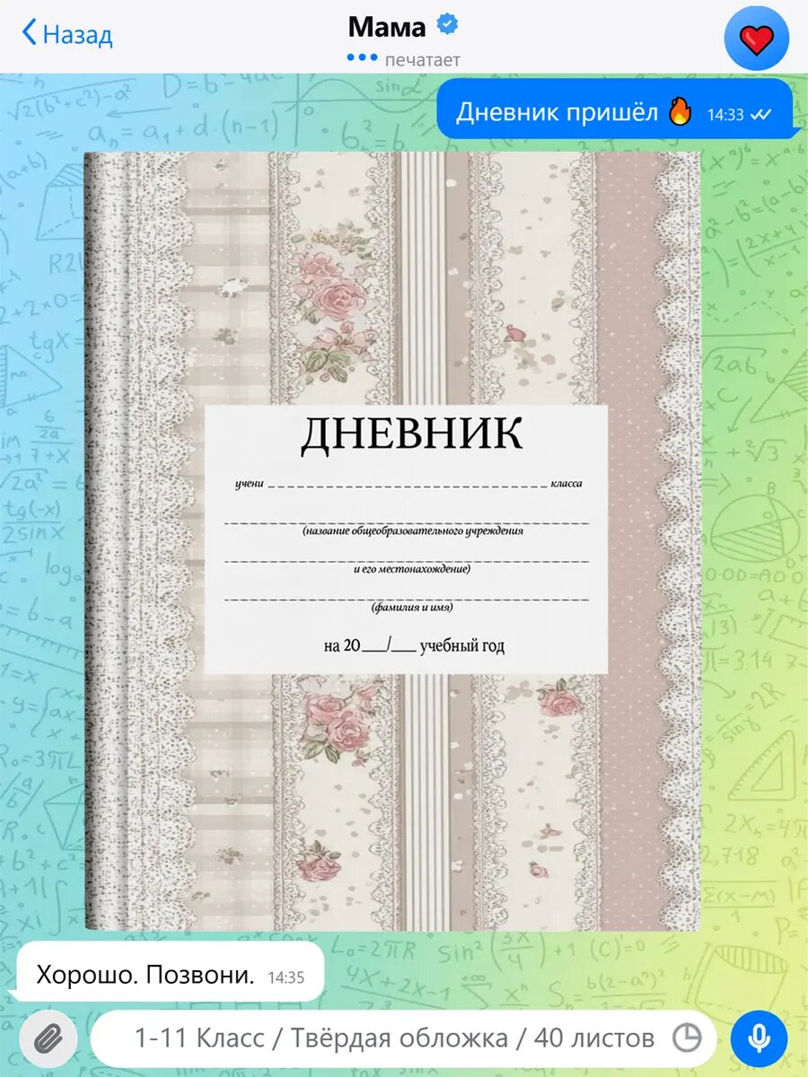 Школьный дневник с принтом y2k pinterest