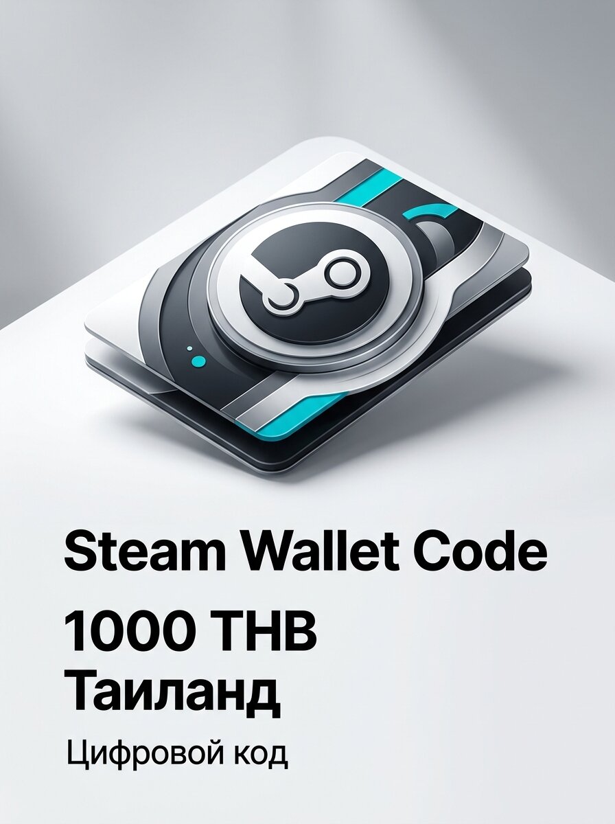 Подарочная карта Steam Wallet THB 1,000 для ПК, электронный ключ, регион Таиланд