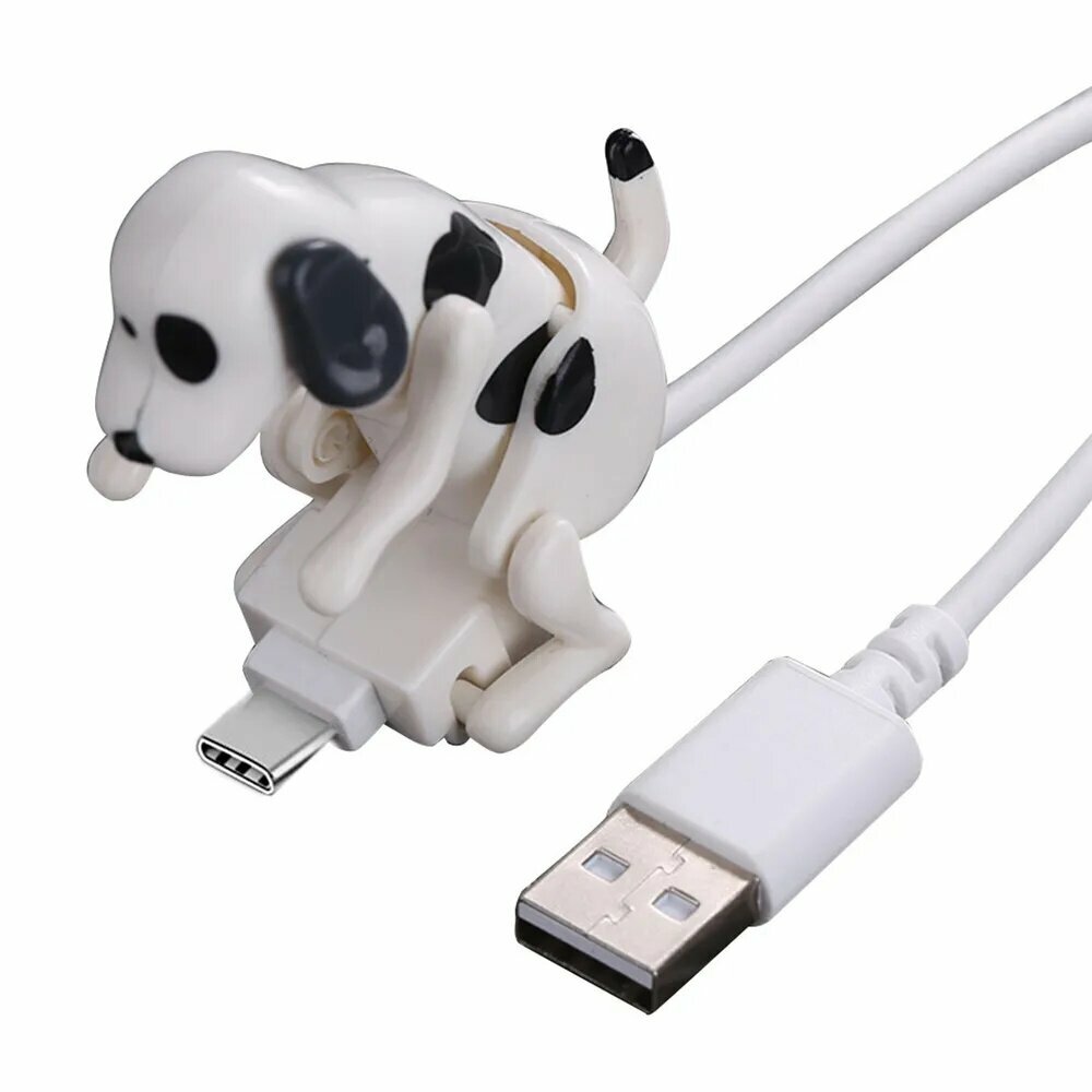 Зарядный кабель для бродячей собаки для смартфона USB C Type-C Зарядное устройство для телефона Мини-точка для ударов с сенсорным переключателем