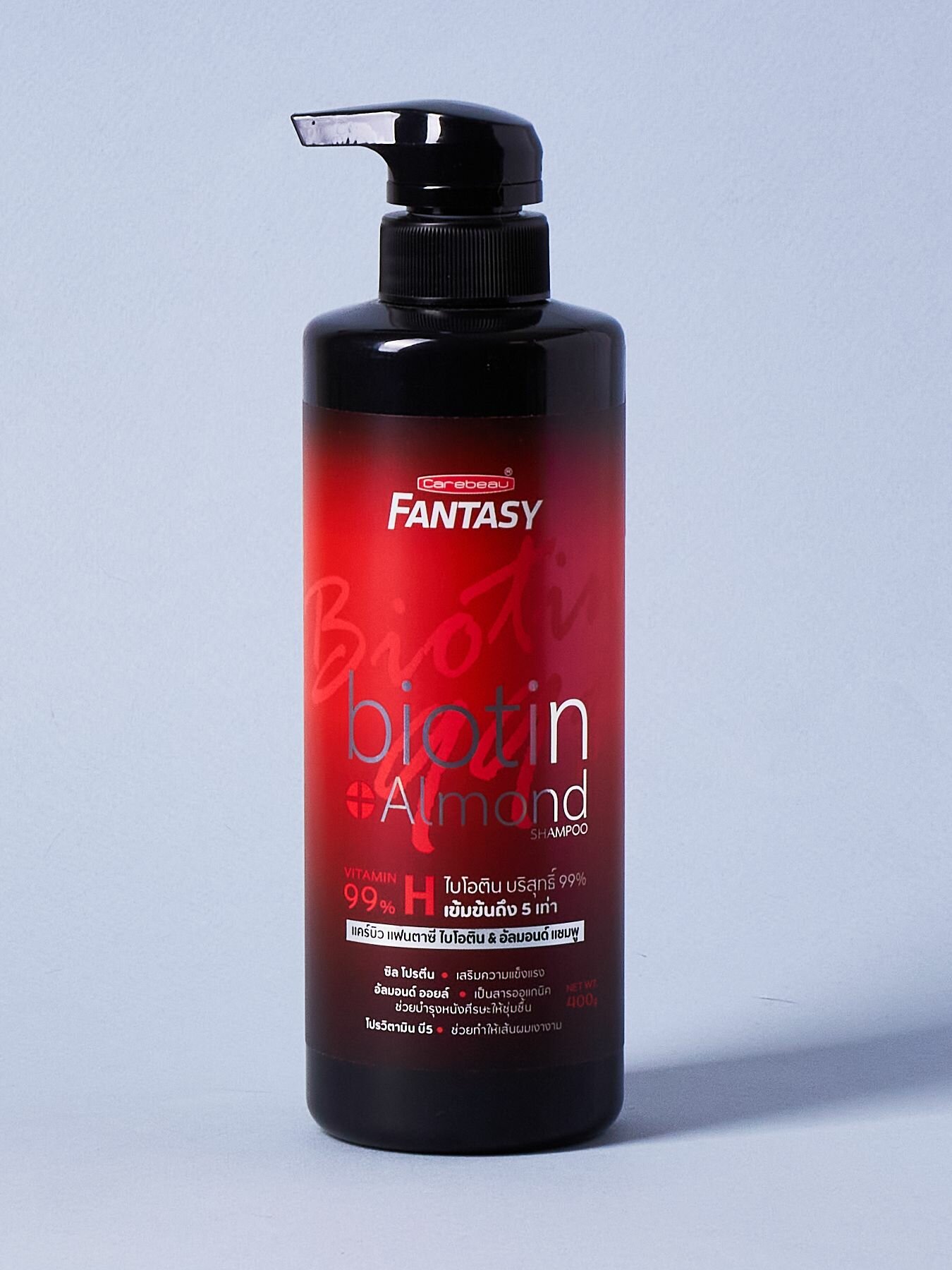 Carebeau Шампунь для волос Биотин и Миндаль 400г Fantasy Premium Hair Biotin And Almond Shampoo