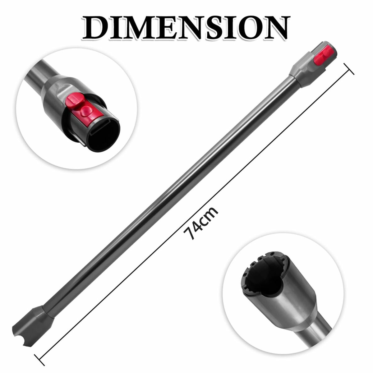 Удлинитель Для Беспроводного Пылесоса V10 Digital Slim/V12 Detect Slim, Быстросъемная Прямая Трубка-B